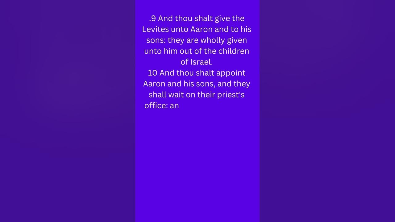 The Book Of NUMBERS Chapter 3 Verse 9 11 shorts YouTube the-book-of-numbers-chapter-3-verse-9-11-shorts-youtube