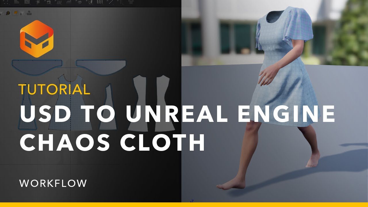 USD to Unreal Engine Chaos Cloth Workflow - YouTube