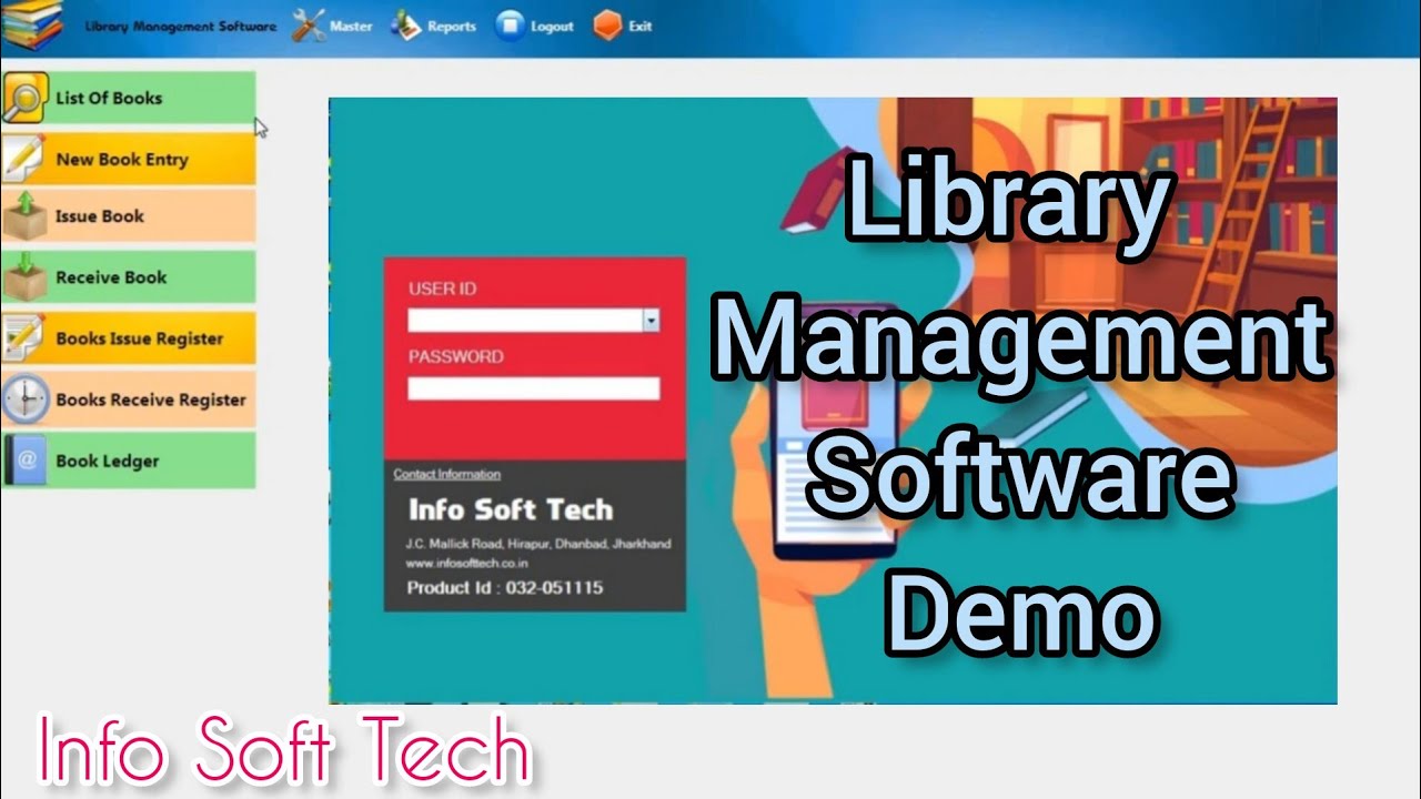 Demo of Library Management Software | Info Soft Tech Library Management ...