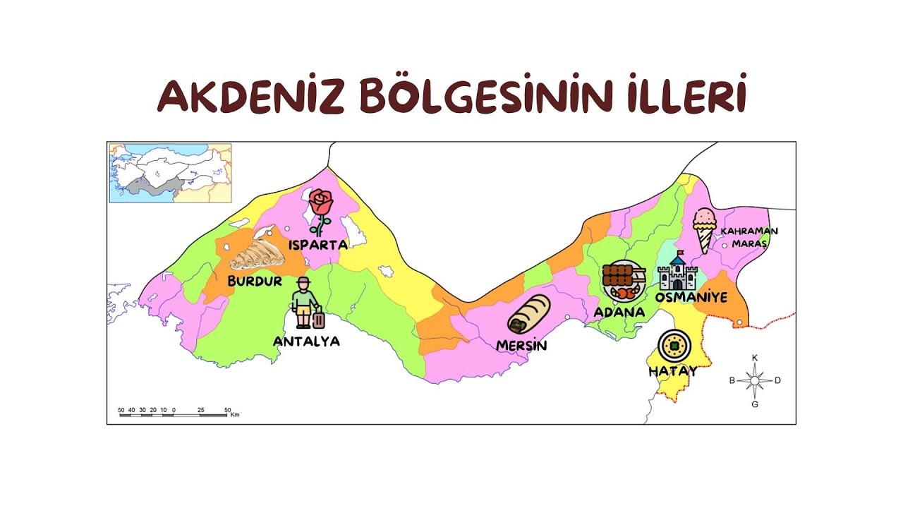 Akdeniz Bölgesi İlleri _ Öğrenciler İçin Öğretici Şiir (Youtube Kids ...