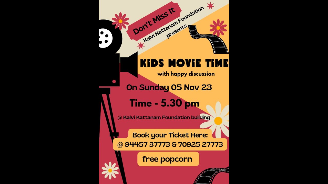 | Movie time for kids | Fund Raising Event | Students fees support ...