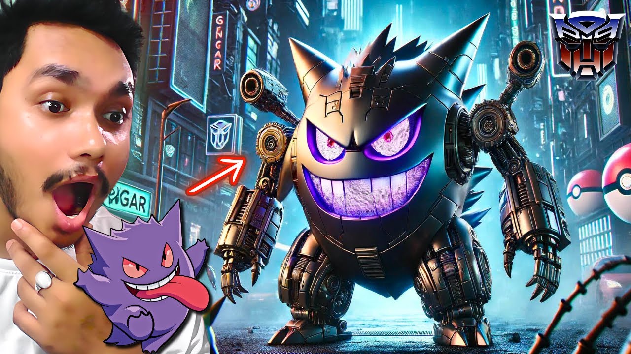 What If GENGAR Became A TRANSFORMER 😲 | POKEMON BUT TRANSFORMERS - YouTube