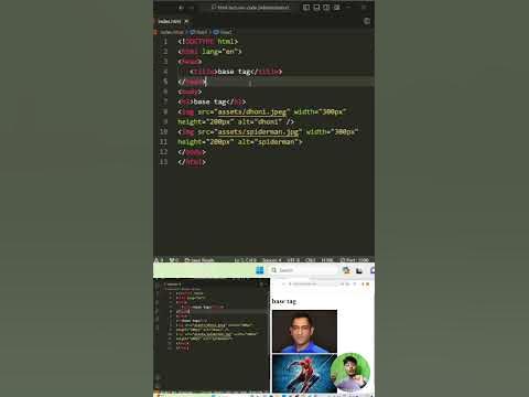 base tag in HTML 5 - YouTube