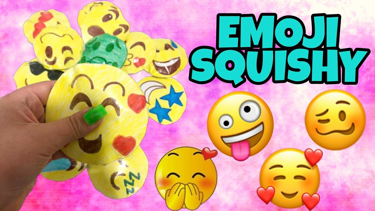 COMO FAZER PAPER SQUISHY DE EMOJI | CLARA ARNAEZ - YouTube