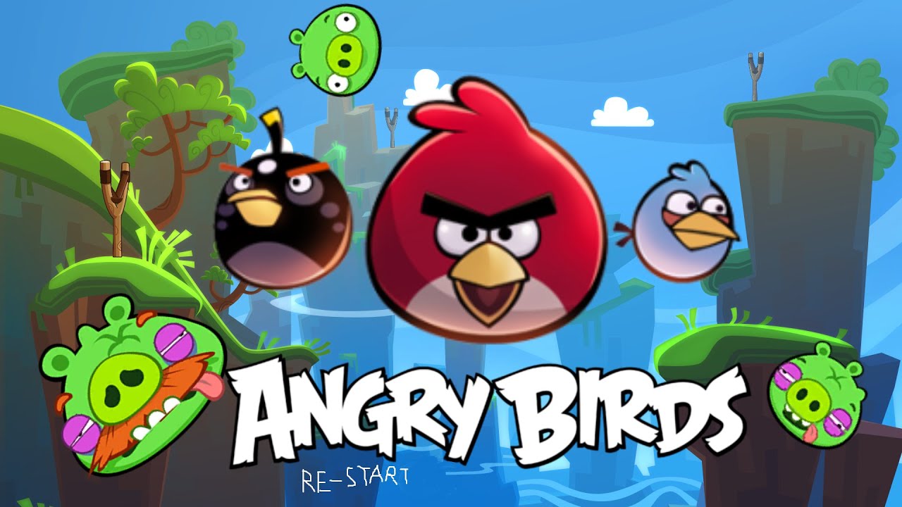 Angry birds Re-start more progress!! - YouTube