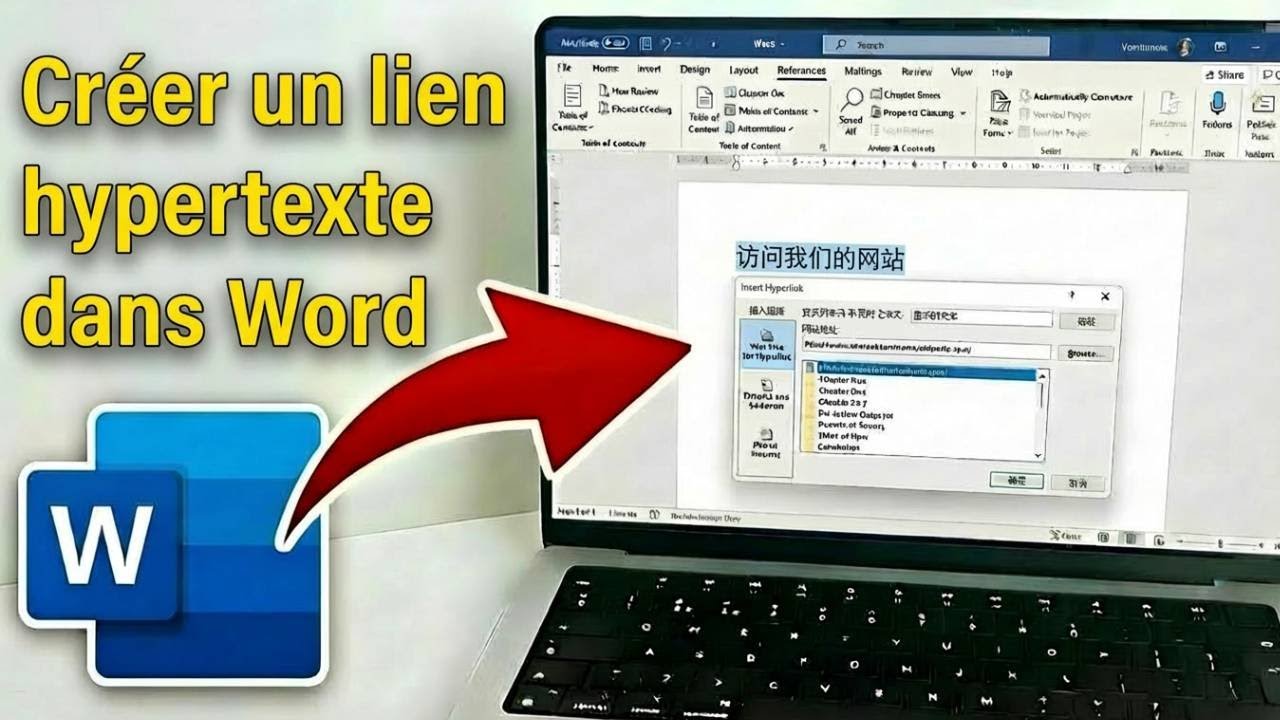 Comment CRÉER un LIEN HYPERTEXTE dans Word | Ajouter un Lien dans ...