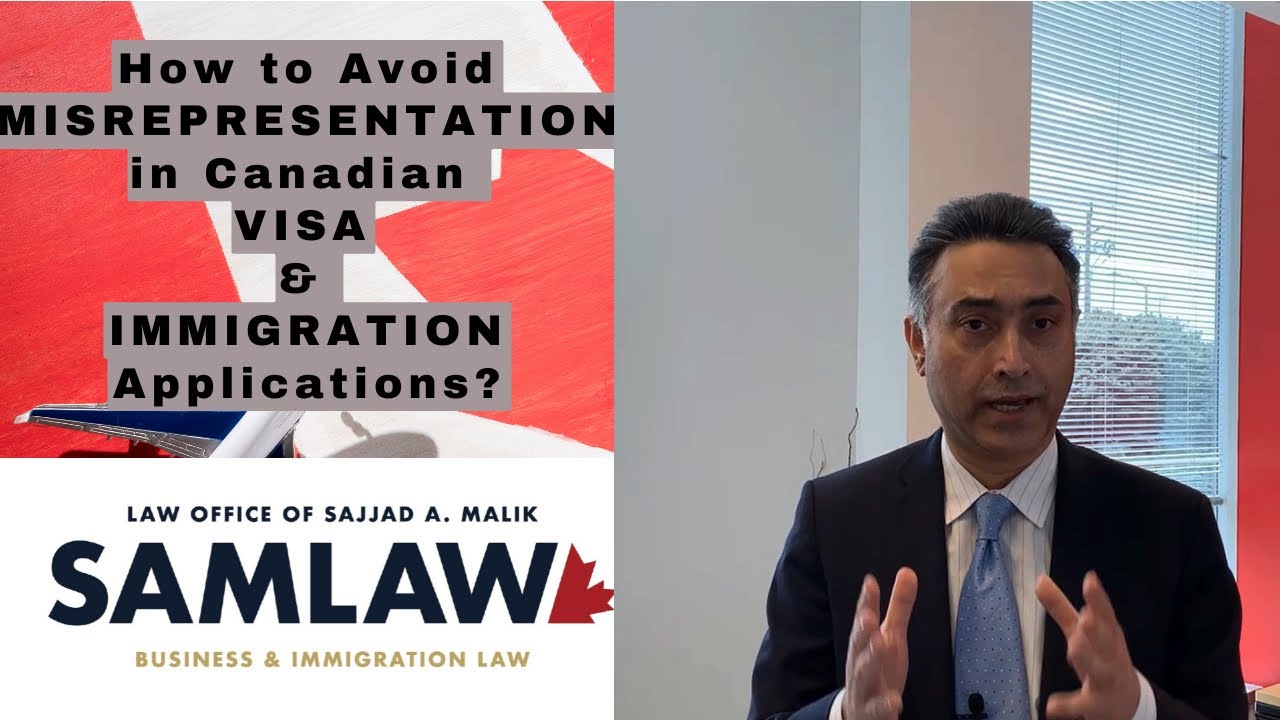 How to Avoid Misrepresentation in a Canadian Visa & Immigration Application? - YouTube