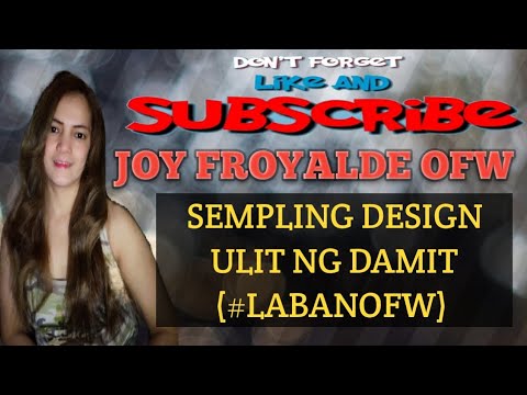 SEMPLING DESIGN ULIT NG DAMIT NG COSTUMER #LABANOFW - YouTube