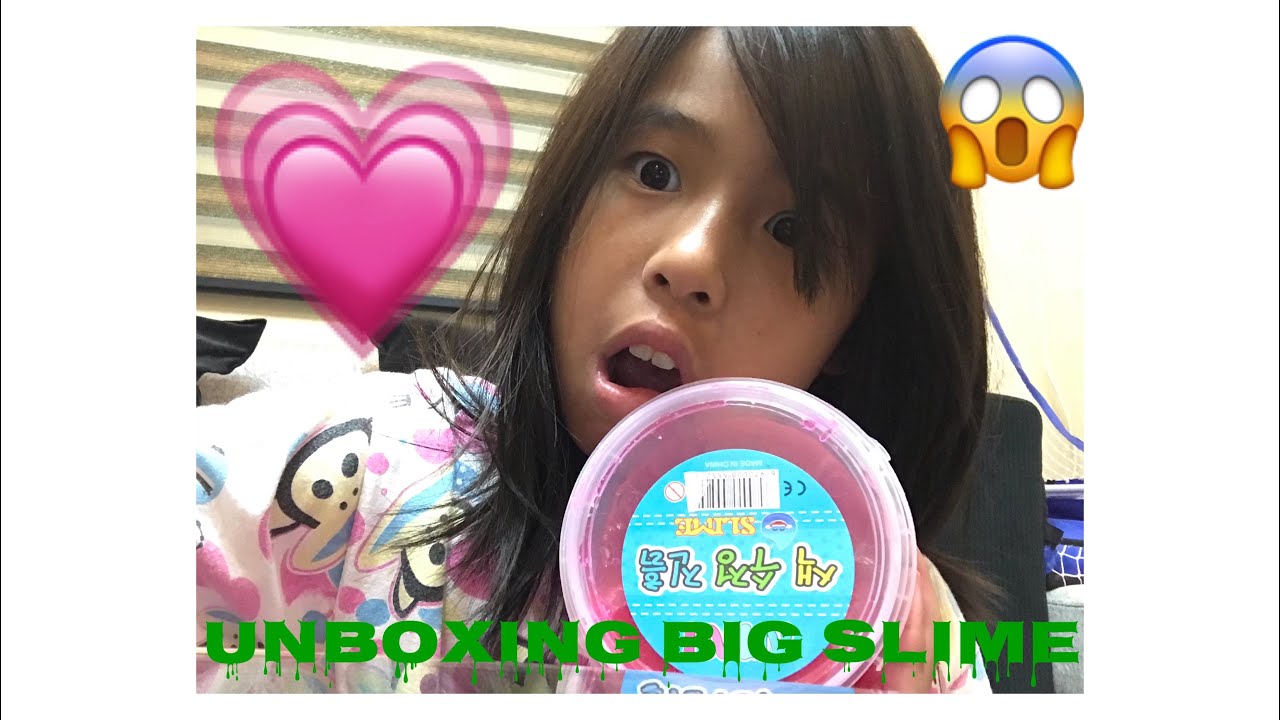 Unboxing a big slime - YouTube