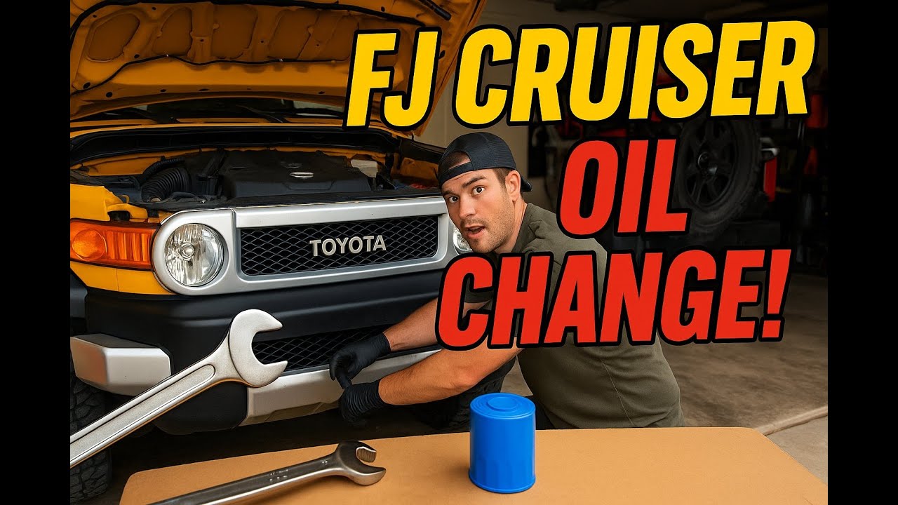 DIY Oil Change on My Toyota FJ Cruiser | Step-by-Step Guide - YouTube