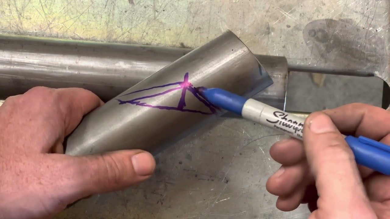Notching Tubes at Steep Angles with No Tube Notcher - YouTube