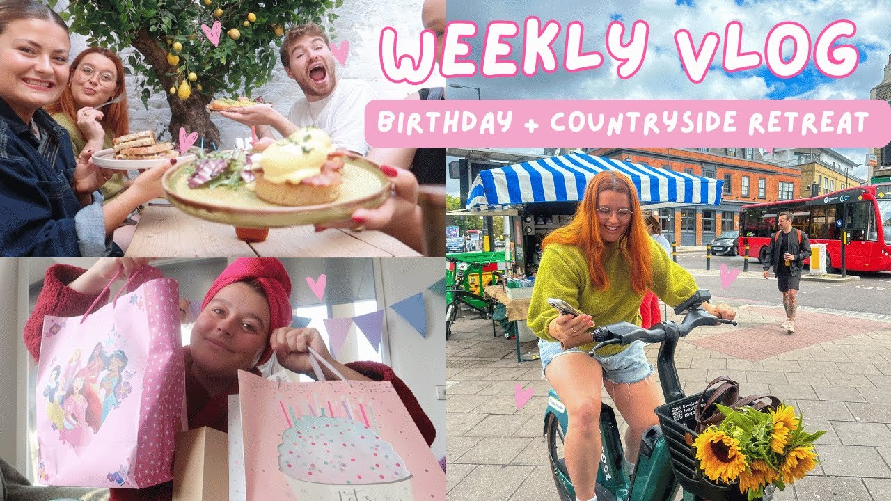 weekly vlog | low key birthday + group countryside staycation - YouTube