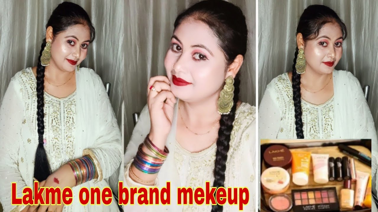 Lakme one brand💄mekeup tutorial || wedding guest mekeup tutorial using Lakme affordable product ...