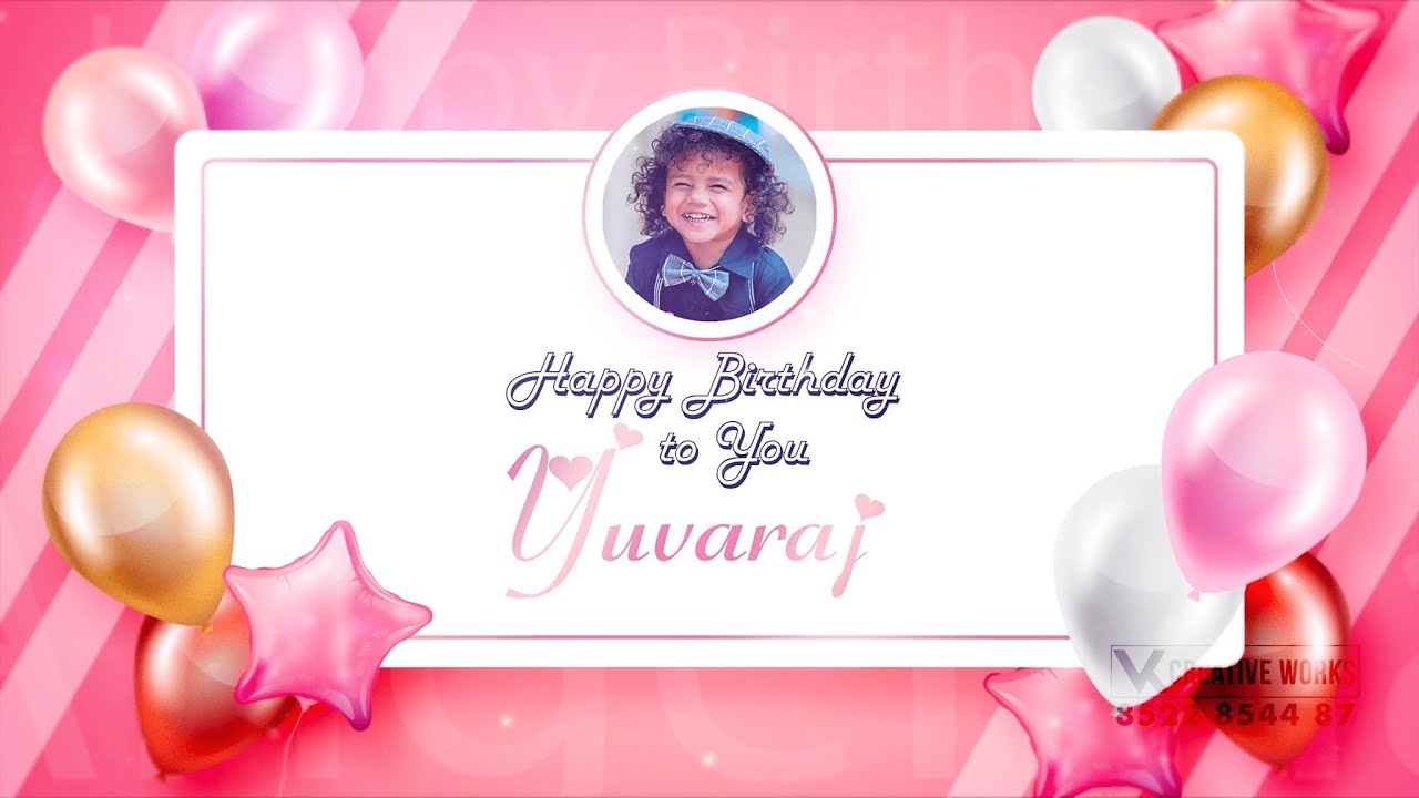 Kids Birthday Photo Slideshow Video | Birthday Teasers | Link ...