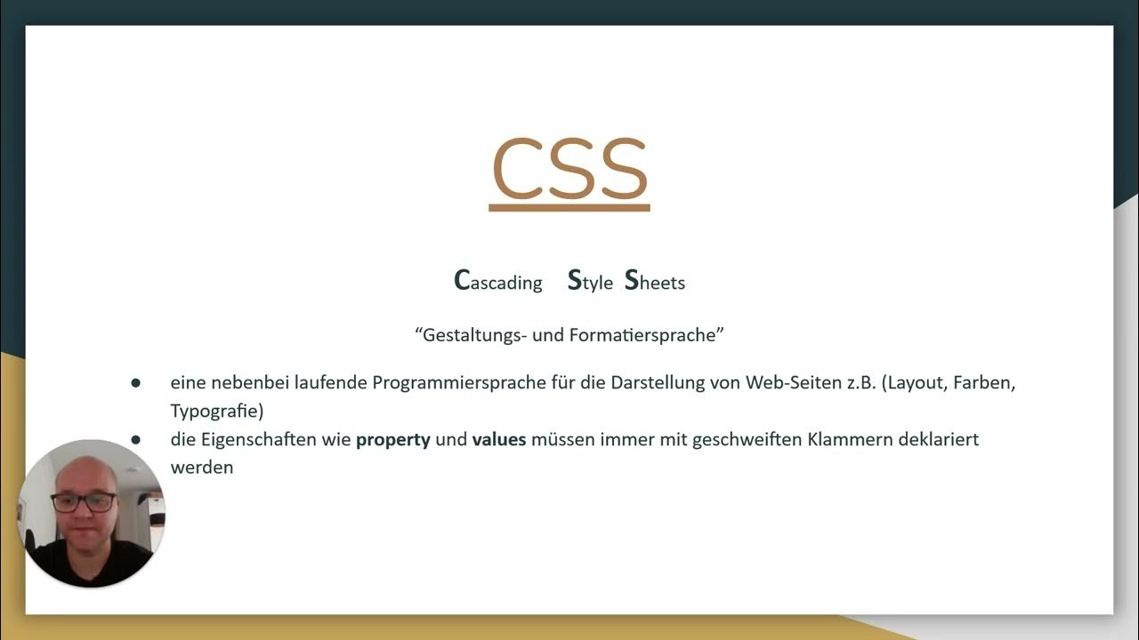Erklärung von HTML, CSS und Java Skript - YouTube