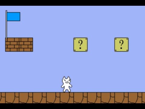 Syobon Action (Cat Mario) || Full Playthrough || Flowy Content - YouTube