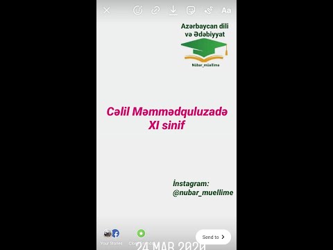 Cəlil Məmmədquluzadə 11-ci sinif Ədəbiyyatı Nübar_müəllimə