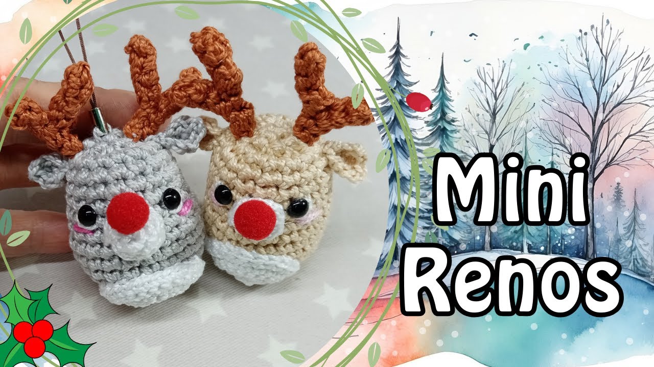 UN MINI RENO ADORABLE 🎄 Paso a paso en Crochet - YouTube