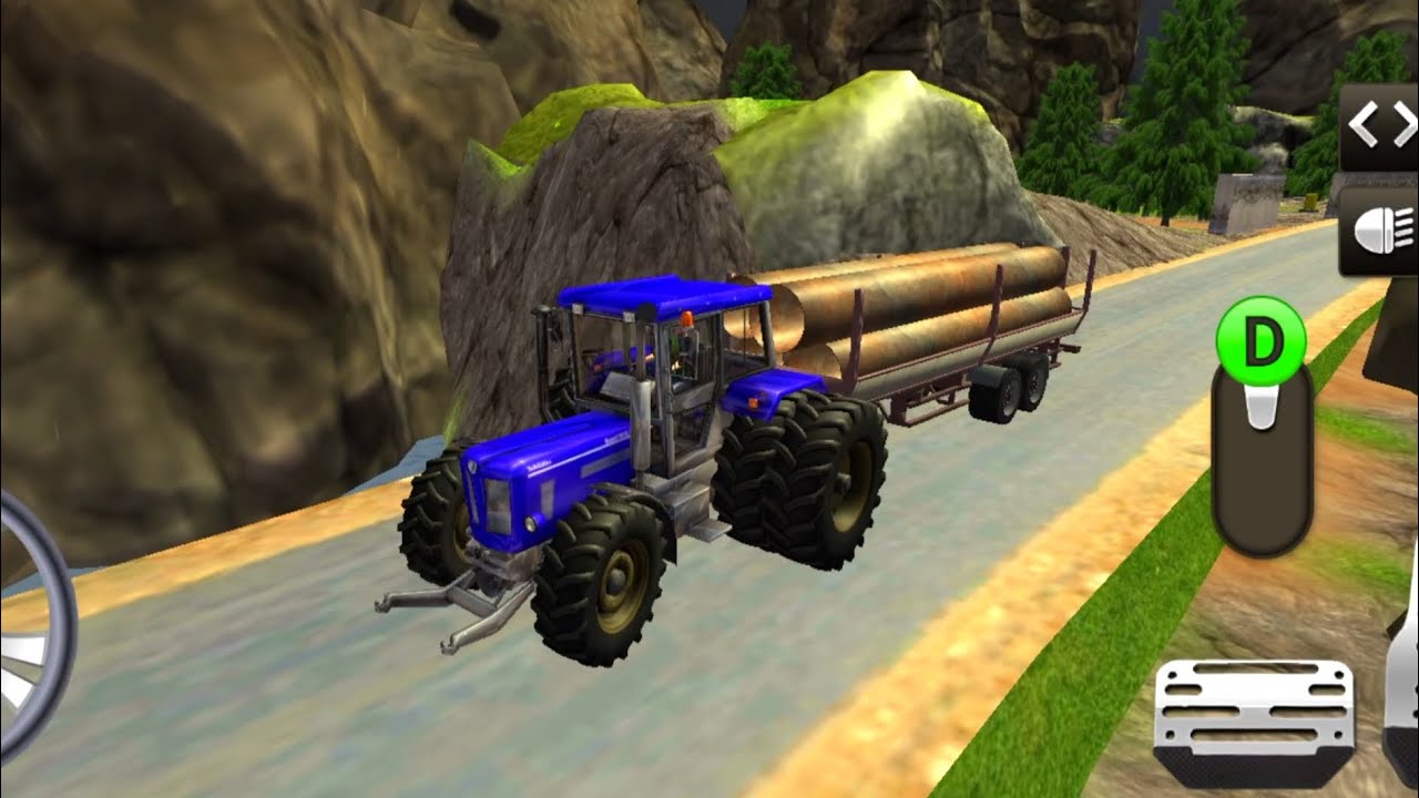 Tractor transport game new Heavy tractor trolley cargo farming ...
