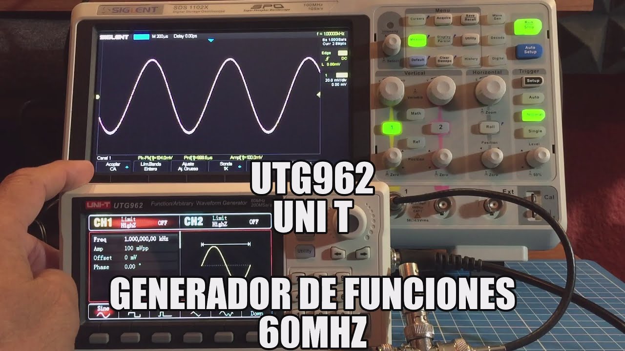 UTG962 UNI-T ARB Waveform Generator Generador de Funciones Arbitrarias ...