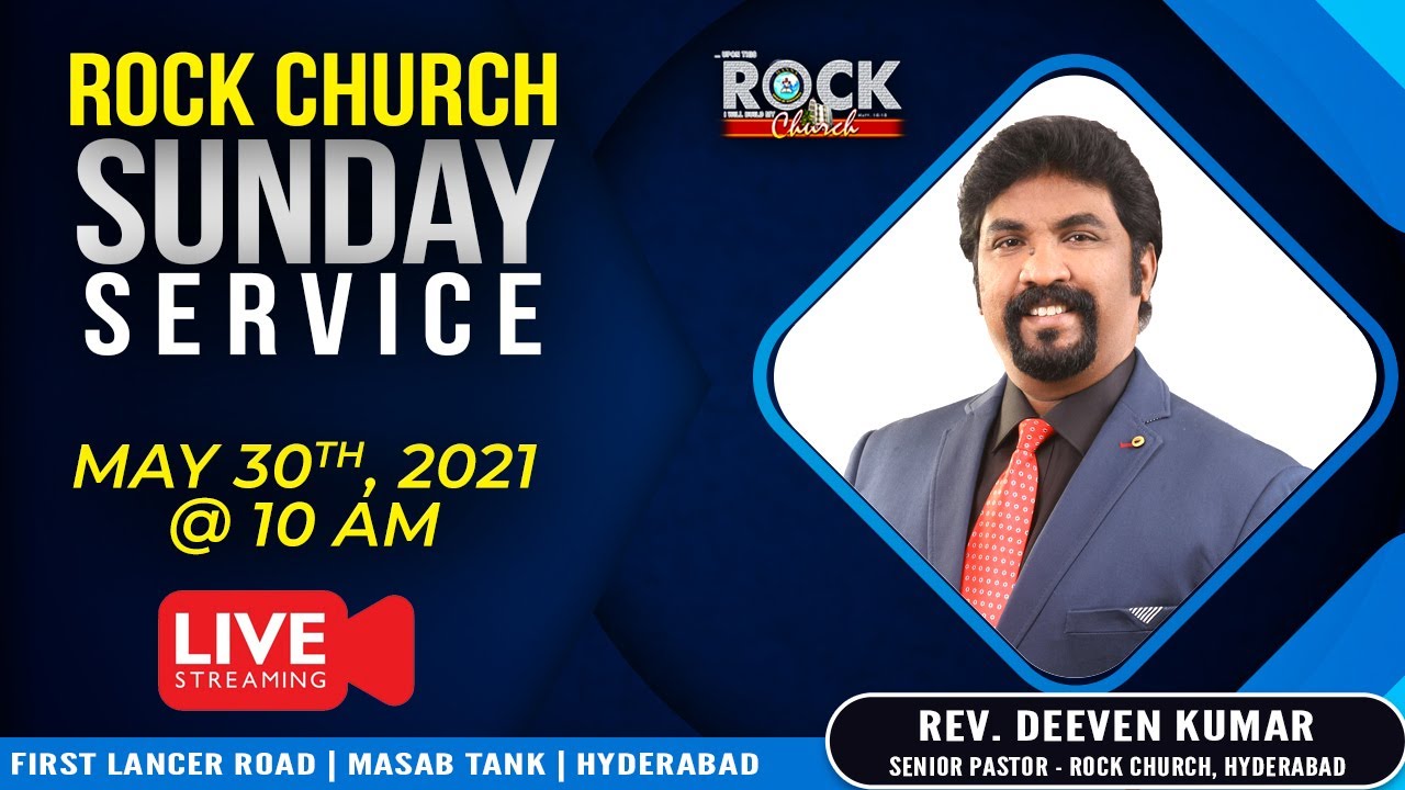 Rock Church Masab Tank | Sunday Service Live | 30th May 2021 | Rev ...