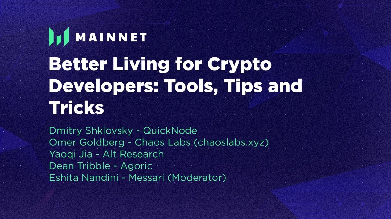 Better Living for Crypto Developers: Tools, Tips and Tricks - Messari ...