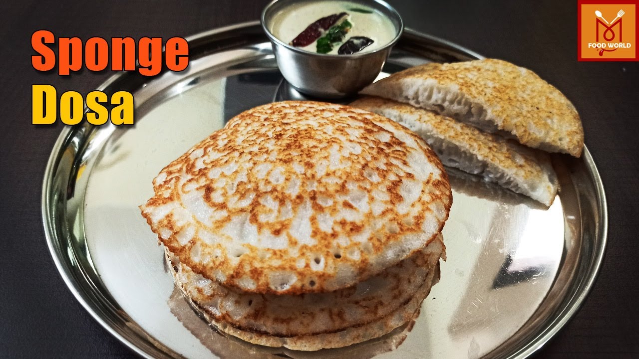 Sponge Dosa Recipe | Bun Dosa | Soft Sponge Dosa - YouTube
