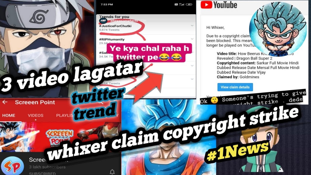 Whixer copyright claim|| screen point || pokeverse x road to 100k subs ...