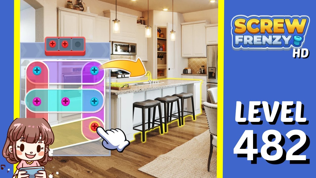 Screw Frenzy Level 482 Solution Walkthrough - YouTube