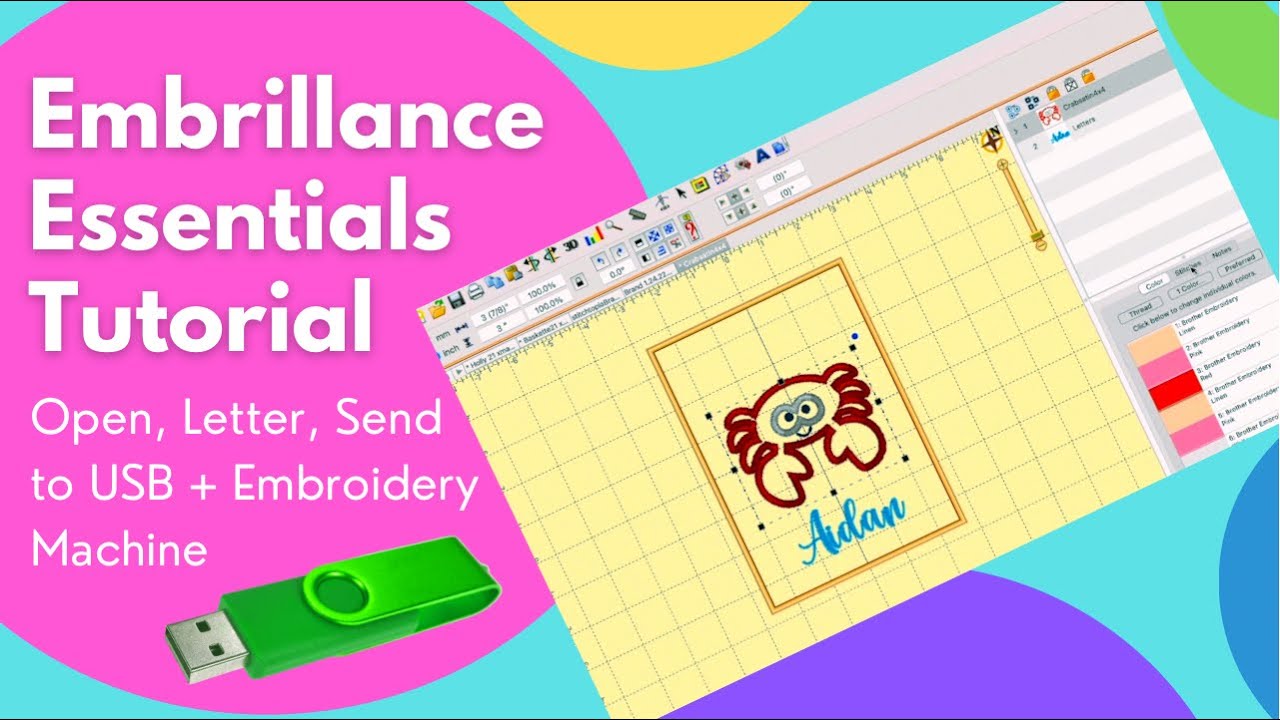 How to Use Embrilliance Essentials with Text Lettering Tutorial for Beginners | # ...