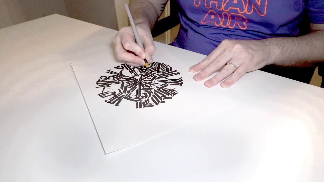 Abstract Calligraphy with Pilot Parallel Pens - YouTube