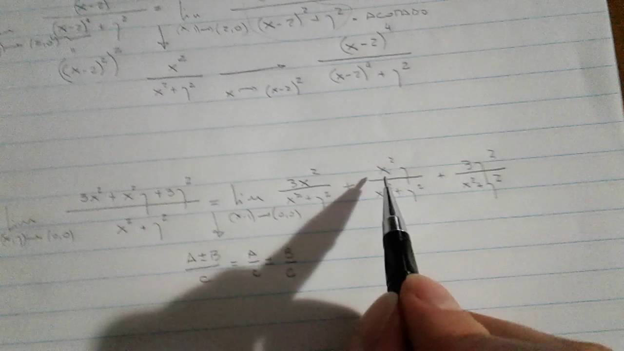 Ejemplo calculo de limites. Criterio cero por acotado. Parte II. - YouTube