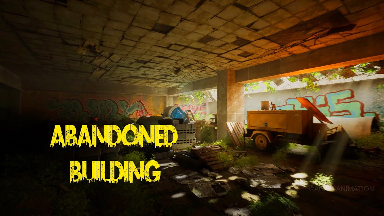 ABANDONED BUILDING - UNREAL CONCEPT BUILD _ 4K - YouTube