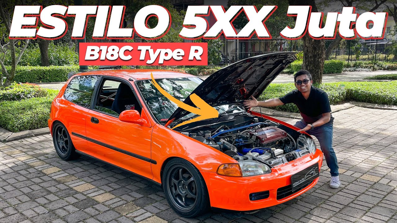 REVIEW Honda Civic Estilo SR3 B18C Type R - CARVLOG INDONESIA - YouTube