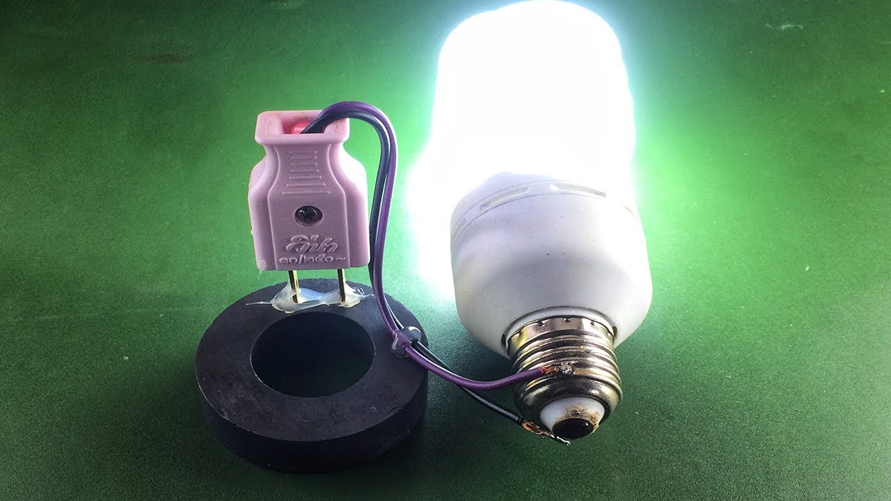 New Electric Free Energy By Magnet & Light Bulb 220 V For Science ...