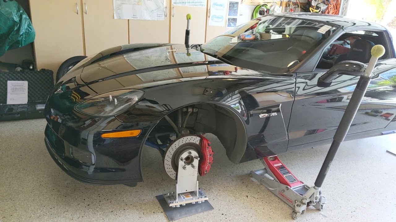 Tools CSM Hub stands camber setting on c6 z06 corvette by froggy - YouTube