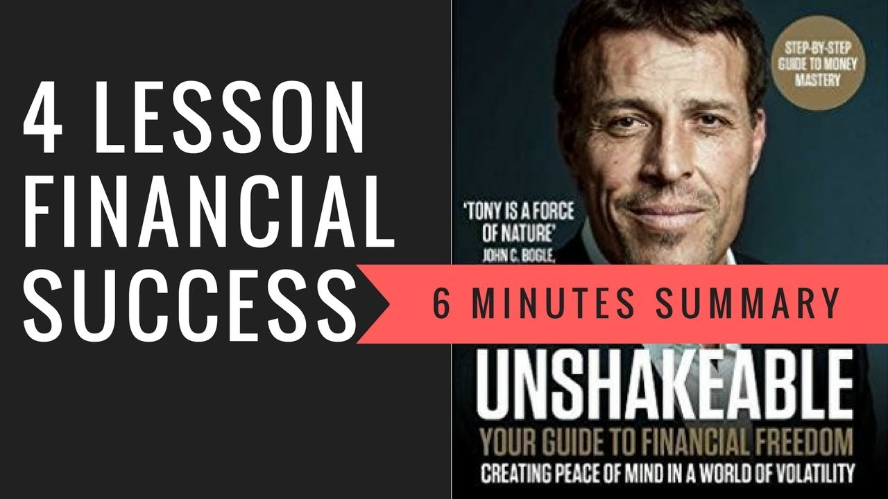 4 Financial Lesson From UNSHAKEABLE BY TONY ROBBINS Book Review and ...