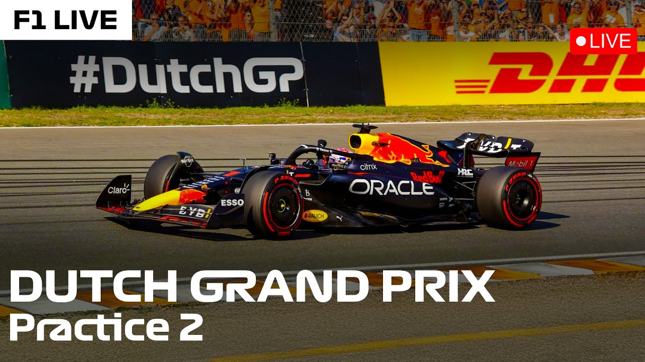 🛑 F1 Live : DUTCH GP PRACTICE 2 - Commentary + Live Data - YouTube