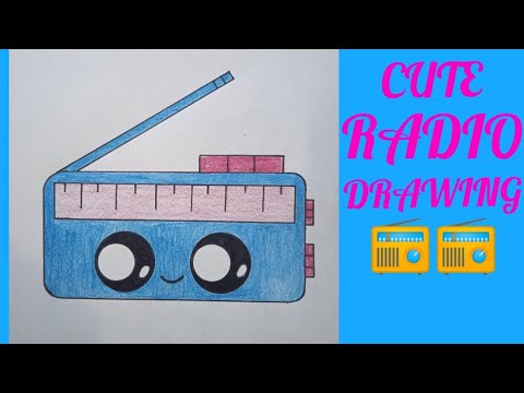 HOW TO DRAW A CUTE RADIO | HOW TO DRAW A RADIO | RADIO DRAWING EASY ...
