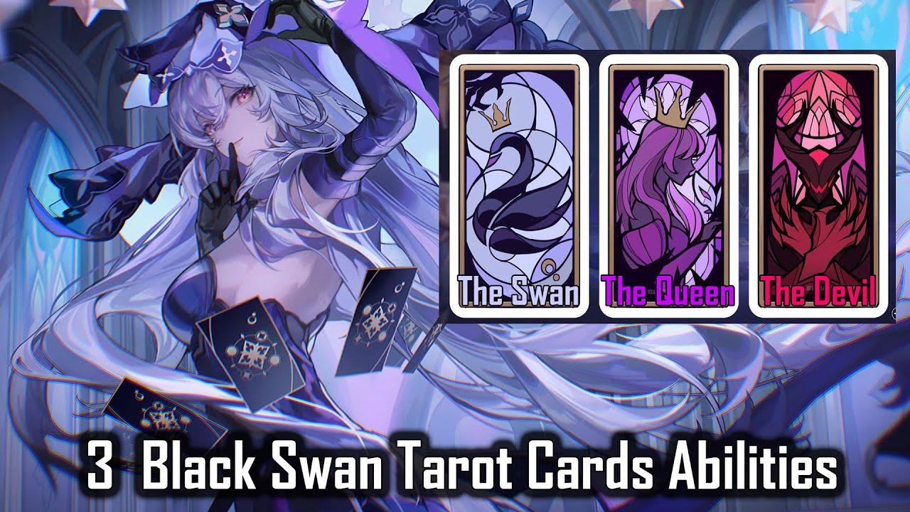 3 BLACK SWAN TAROT CARDS ABILITIES - YouTube