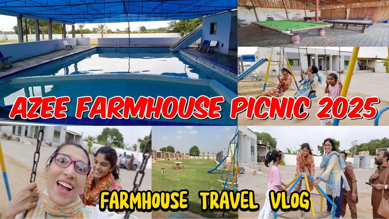Farmhouse Picnic Vlog | Farmhouse Travel Vlog | Azee Farm Picnic 2025 ...