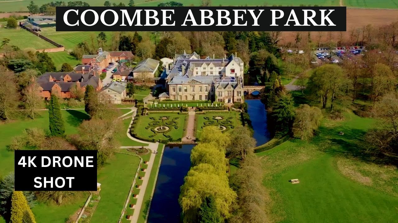 Coombe Abbey Park - 4K Drone Shot - YouTube