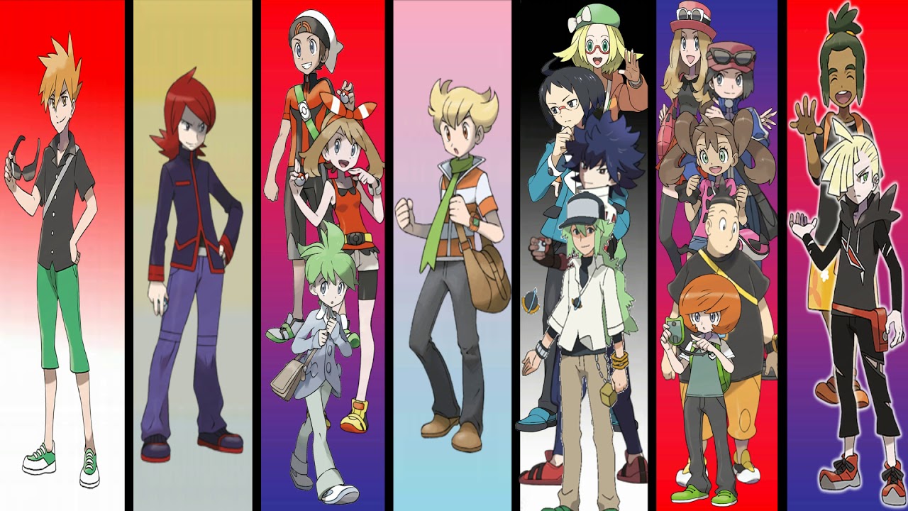 Pokémon All Rival Battle Themes GEN 1-7 - YouTube