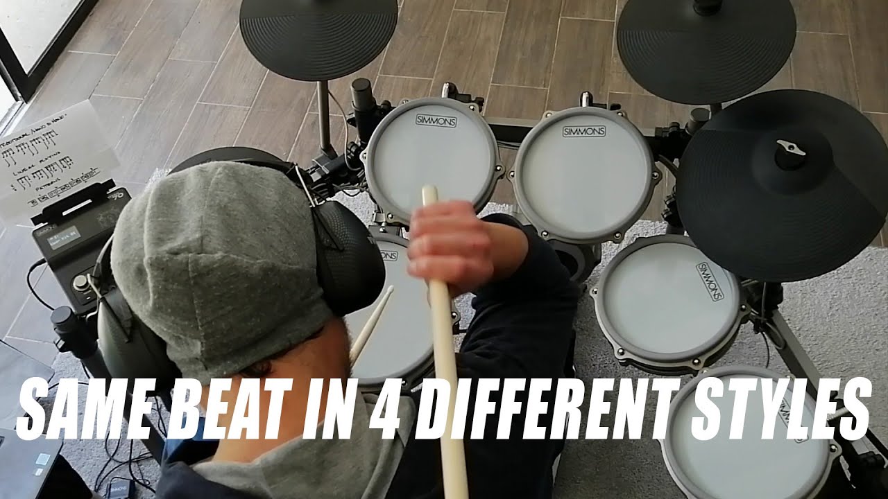 Same beat in 4 styles - YouTube