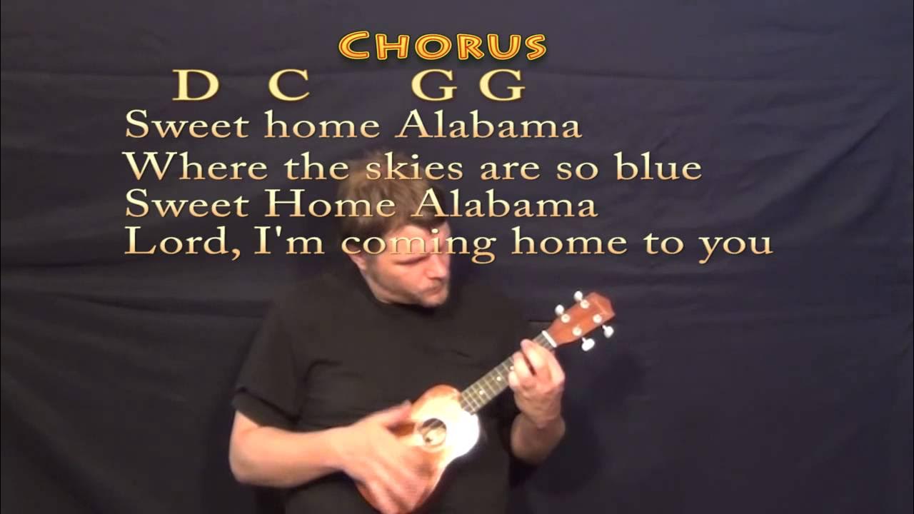 Sweet Home Alabama (Lynyrd Skynyrd) Ukulele Cover Lesson with Chords ...