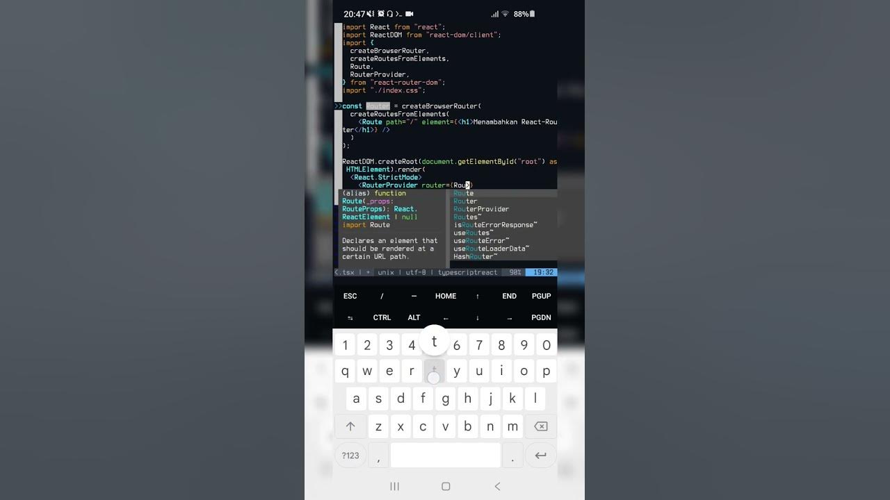 Reactjs React Router Dom Termux Termuxapp Termuxandroid Reactjs Reactjsdeveloper Youtube