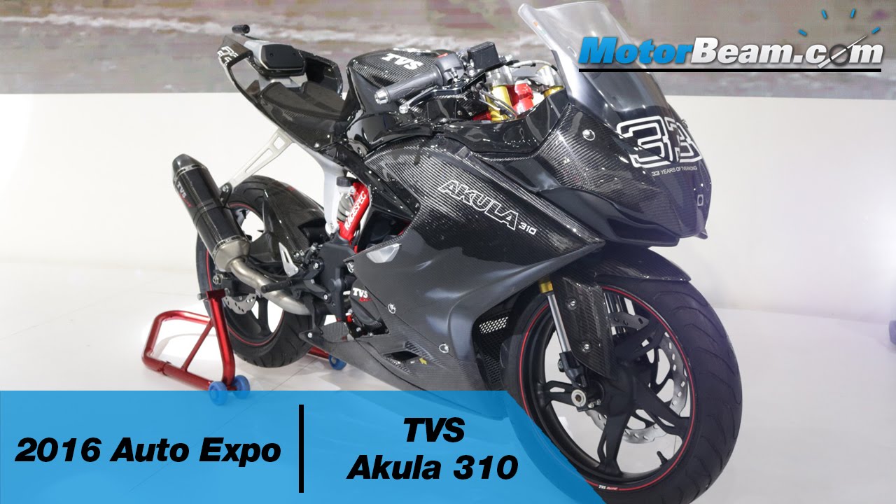 TVS Akula 310 Race Spec - Auto Expo 2016 | MotorBeam - YouTube