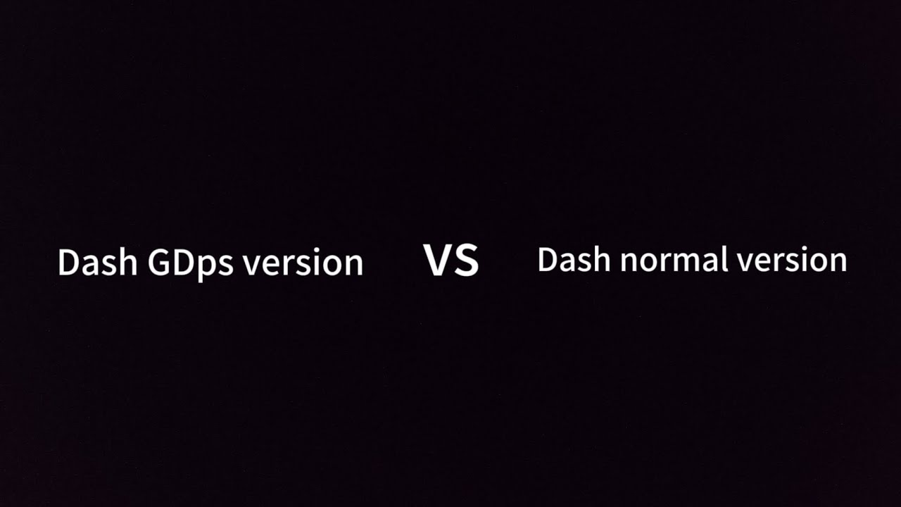 Dash GDps version Vs Dash normal version Geometri Dash 2.2 - YouTube