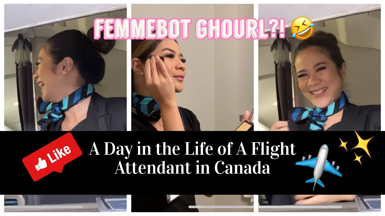 A DAY IN THE LIFE OF A FLIGHT ATTENDANT IN CANADA ️♥️ - YouTube