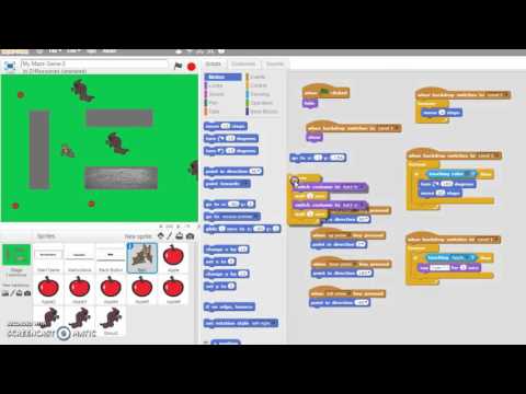 Scratch Maze Game 11 Setting Sprite Start Location - YouTube